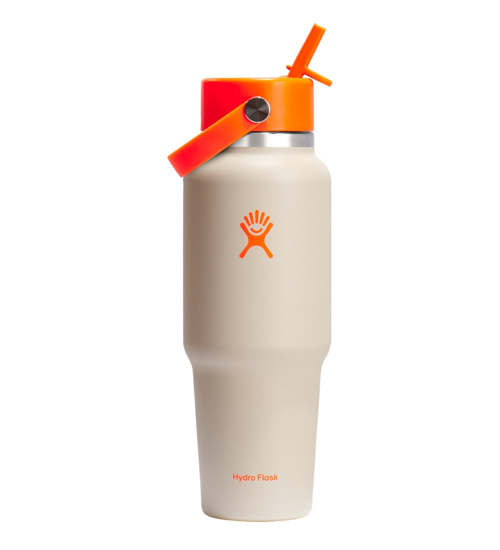 32Oz Wide Flex Straw Travel Bottle - Oat Neon Orange | Hydro Flask ...